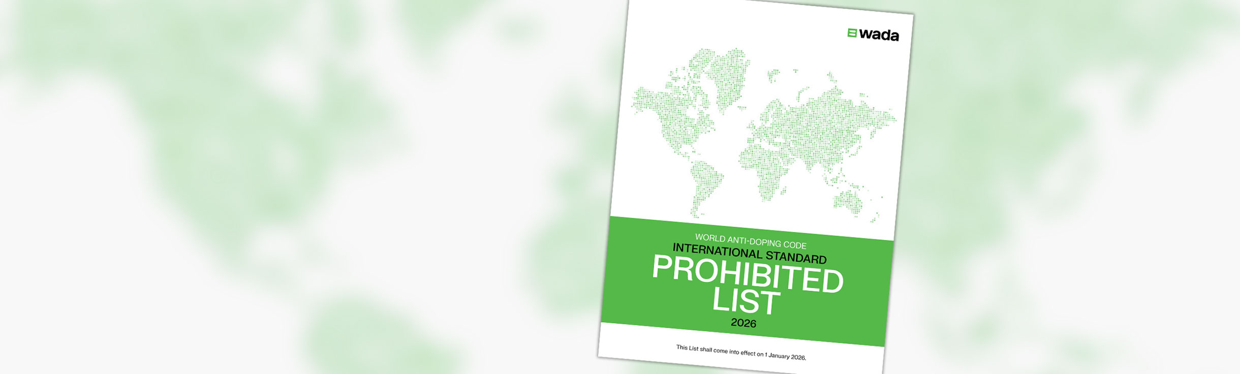 WADA publishes Prohibited List 2026